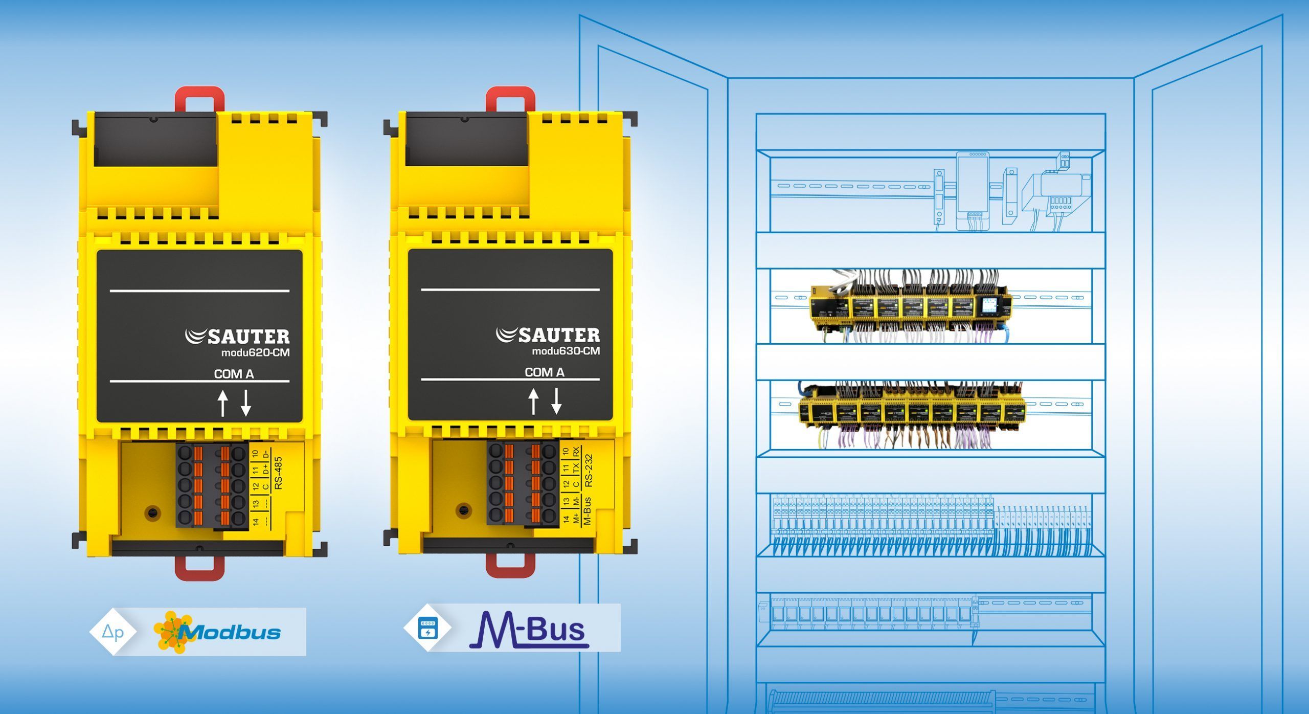 Modules modulo 6 pour Modbus et M-Bus - SAUTER Belgium